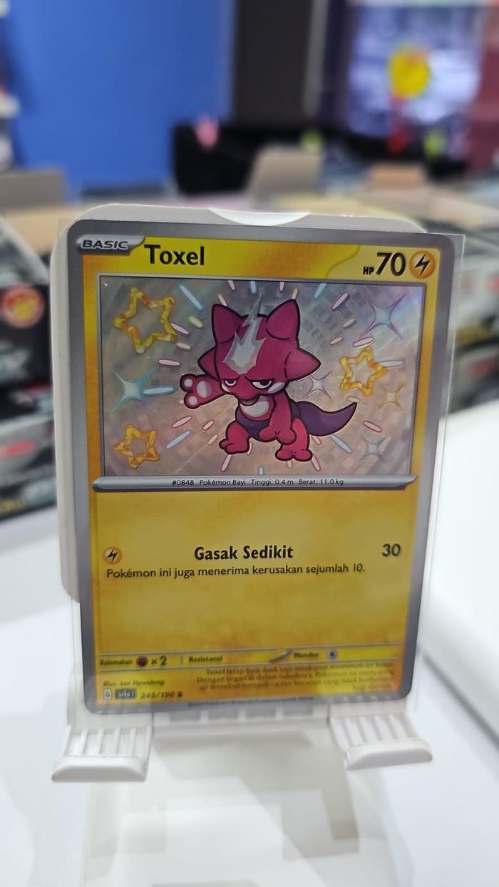 Jual Kartu Pokemon TCG Harta Berkilau Toxel S sv4a 245/190 Baby Shiny ...