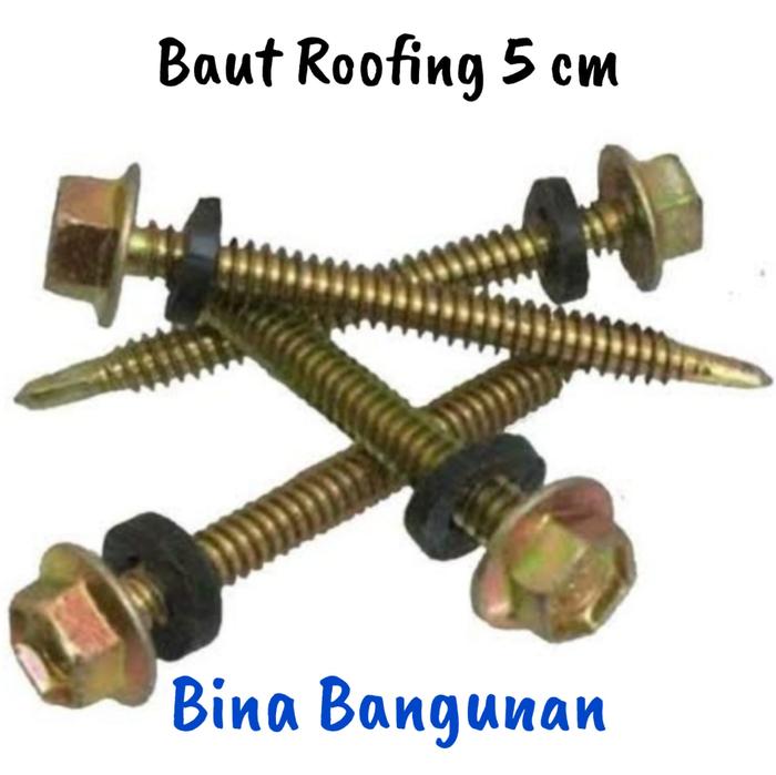 Jual Baut Sekrup Roofing 5 cm - Kota Tangerang - Bina Bangunan | Tokopedia
