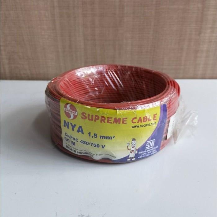 Jual KABEL NYA SUPREME 1 x 1,5mm 50m / KABEL 1,5mm kabel tunggal 1,5mm ...