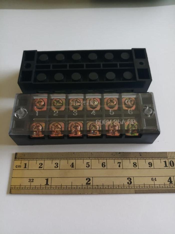 Jual Terminal Block 3006 30A 6 Pole Isolator Kabel Listrik Blok 6P 30 Amper - Kota Medan - Pi ...