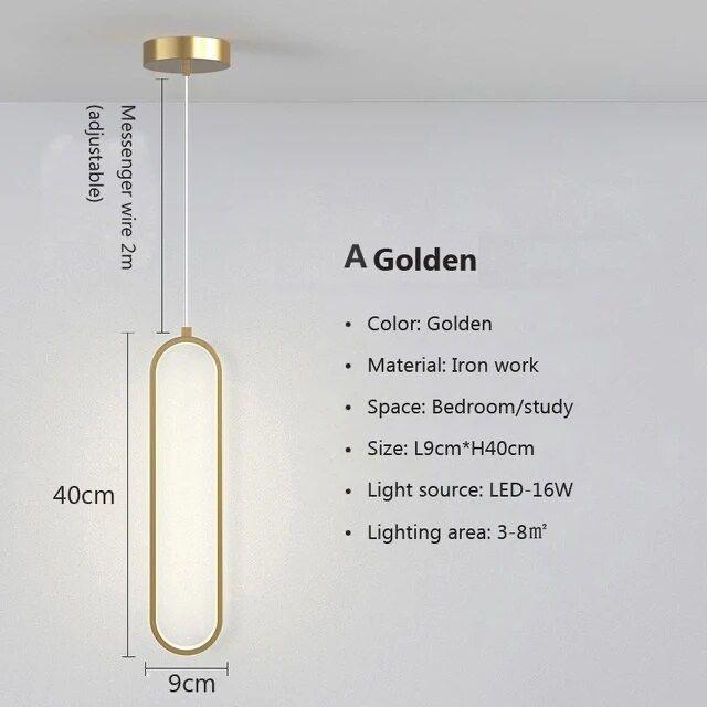 Jual ML5678 Lampu gantung LED minimalis Modern lampu kamar tidur - 1 ...