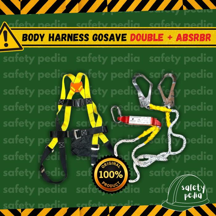 Jual Original Gosave Body Harness Double Hook Pro Absorber - Jakarta ...