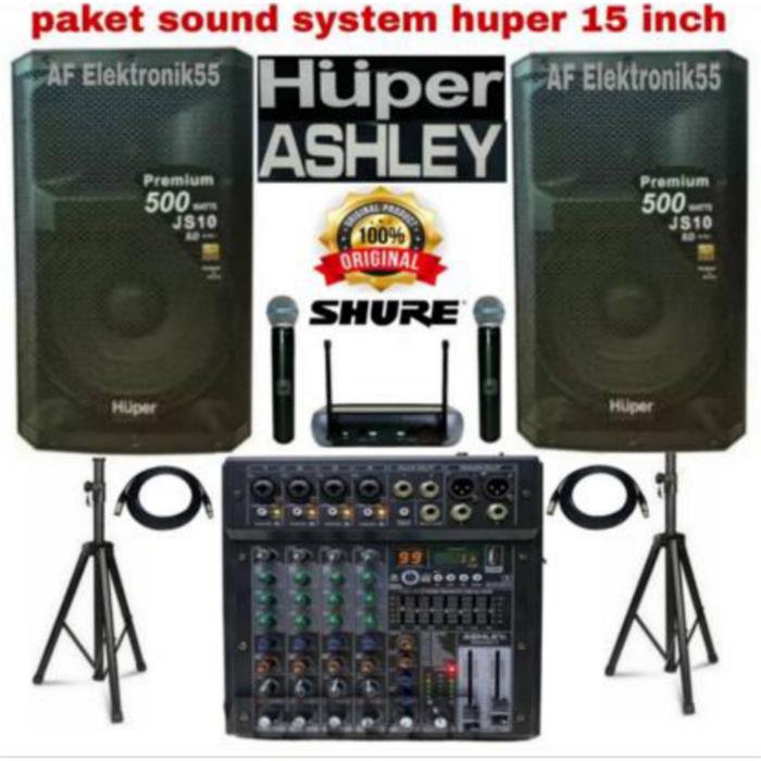 Jual Paket Sound System Huper 15 Inch+Mixer Ashley Original - Jakarta ...