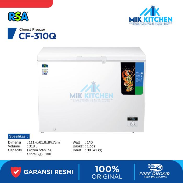 Jual RSA Chest Freezer Box 318 Liter CF-310Q / CF 310Q / CF 310 Q ...