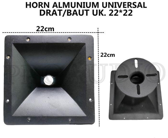 Jual HORN TWEETER BESI DIRAL 22X22 CORONG COR ALUMINIUM 22 X 22 LUBANG ...