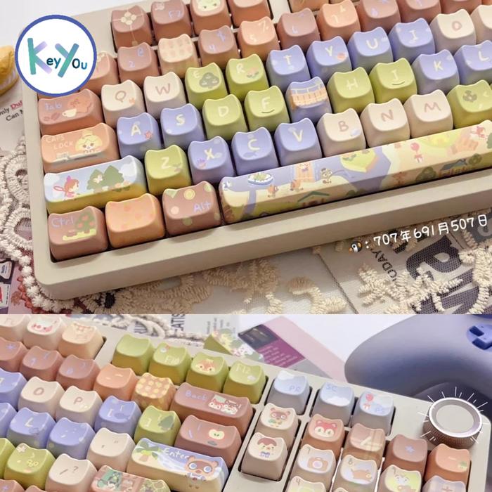 Jual ANIMAL CROSSING MOA & MAO keycaps profile pbt MOA not kitten stack cat - Kota Salatiga ...