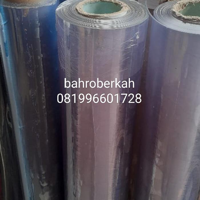 Jual plastik PVC clear lemes/PVC alas meja tebel 1mm x 120cm x 100cm ...