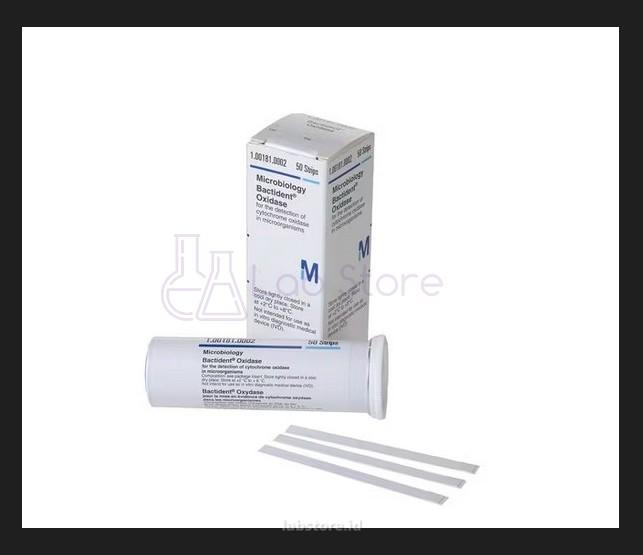 Jual Bactident Oxidase / Cytochrome Oxidase Test Strips Merck 1.00181. ...