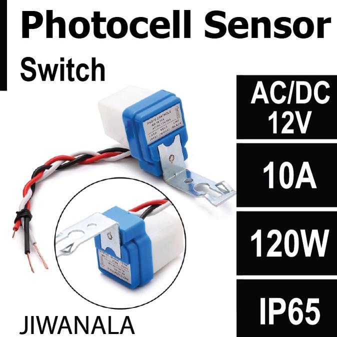 Jual PhotoCell Switch Saklar Sensor Cahaya 10A 12V AC/DC IP65 ...