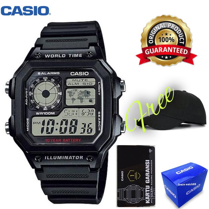 Jual Jam tangan Casio ae-1200wh-1avdf / Casio ae-1200wh-1a original - Jakarta Pusat - GRACE ...