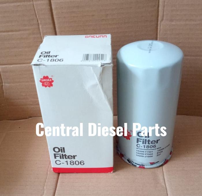 Jual Oil Filter Oli Nissan SD22 15209-J1800 15209-Y7500 C-1806 C1806 ...