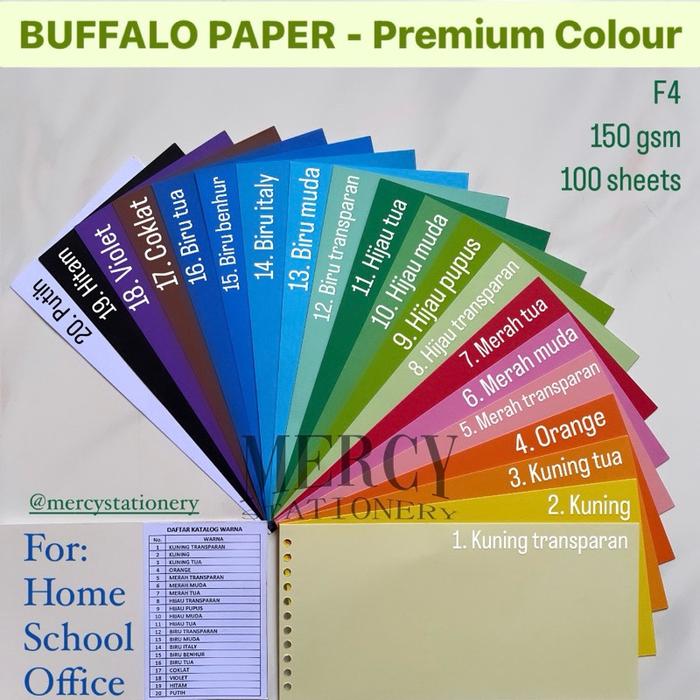 Jual Kertas Cover Bufalo Folio - Kota Surabaya - MERCY Stationery ...