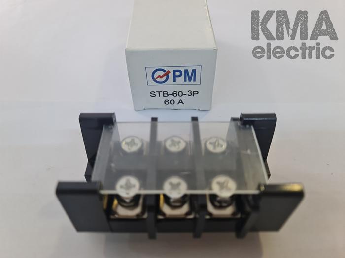 Jual terminal block STB PM 60 Ampere 3 Pole, 4 Pole, 6 Pole, 9 Pole ...