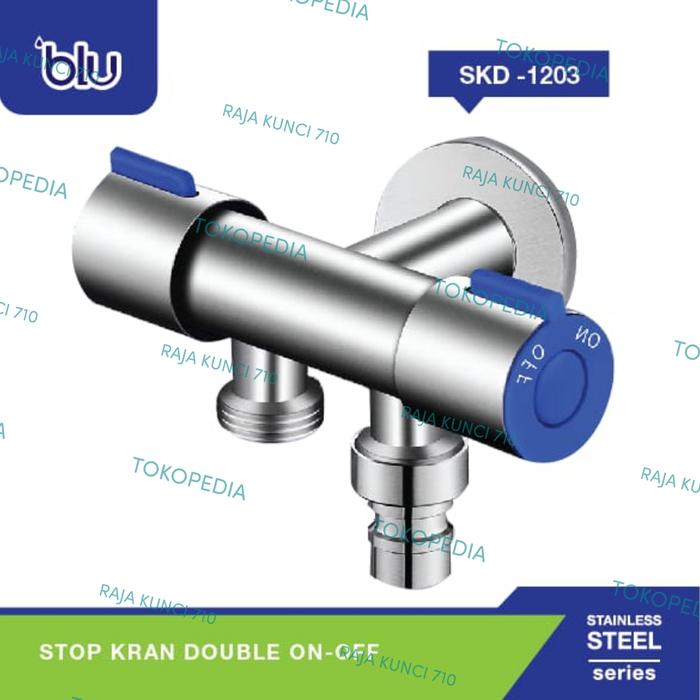 Jual Kran Shower Cabang 2 Stainless -Stop Kran Double - Kran Mesin Cuci ...