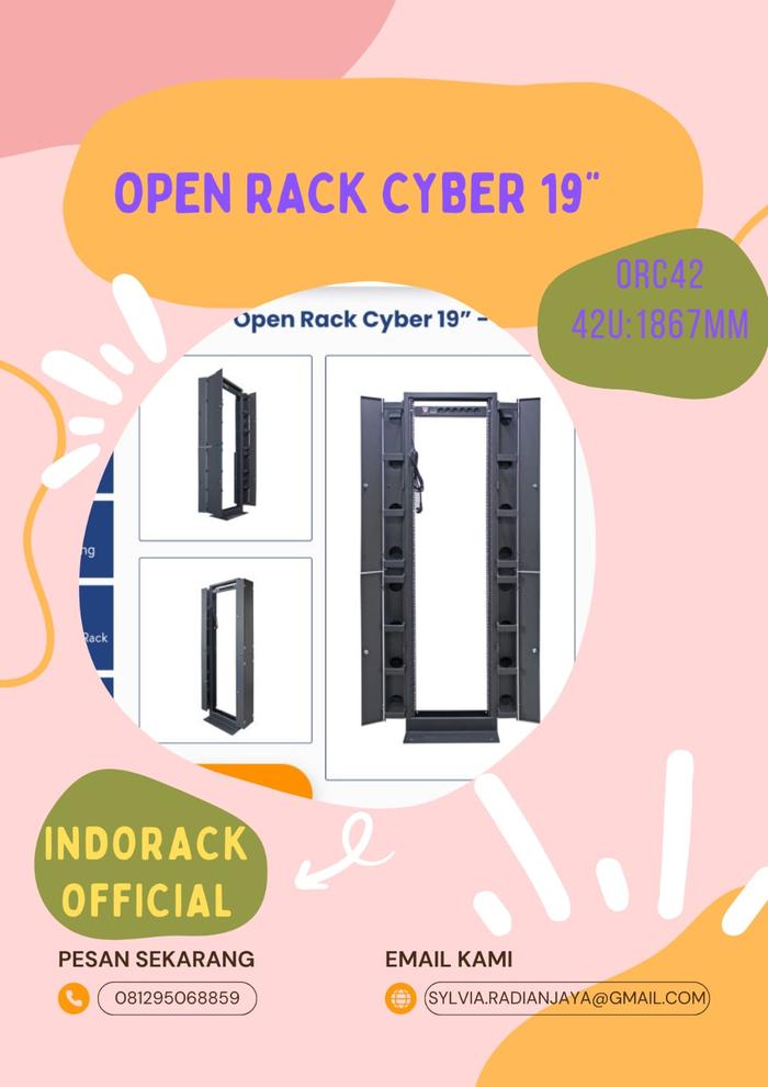 Jual Open Rack Cyber 19Inch - rak server open rak Indorack - Jakarta ...