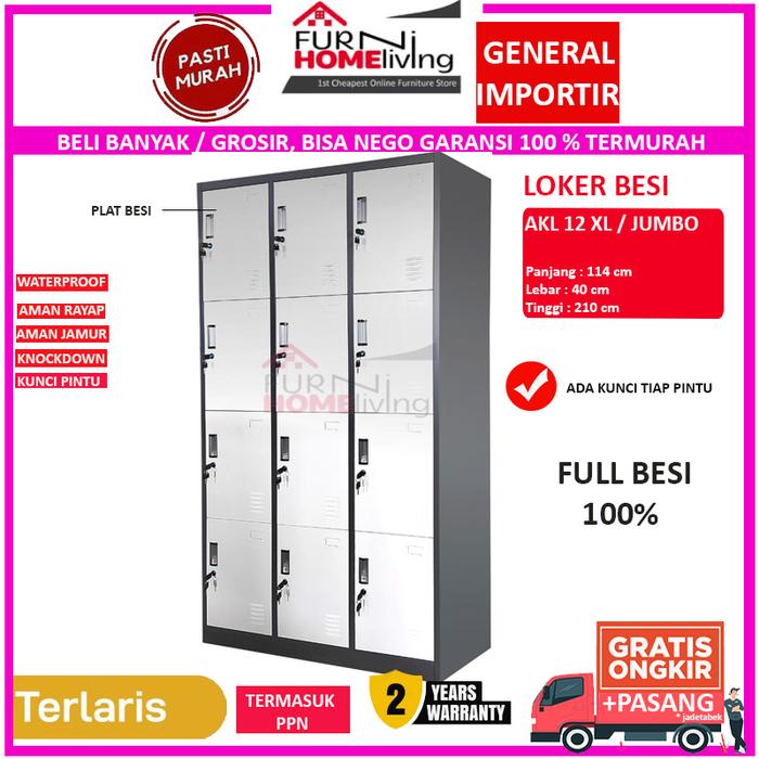Promo Loker Besi 12 Pintu AKL12 Jumbo XL Muat Helm - Kota Tangerang ...