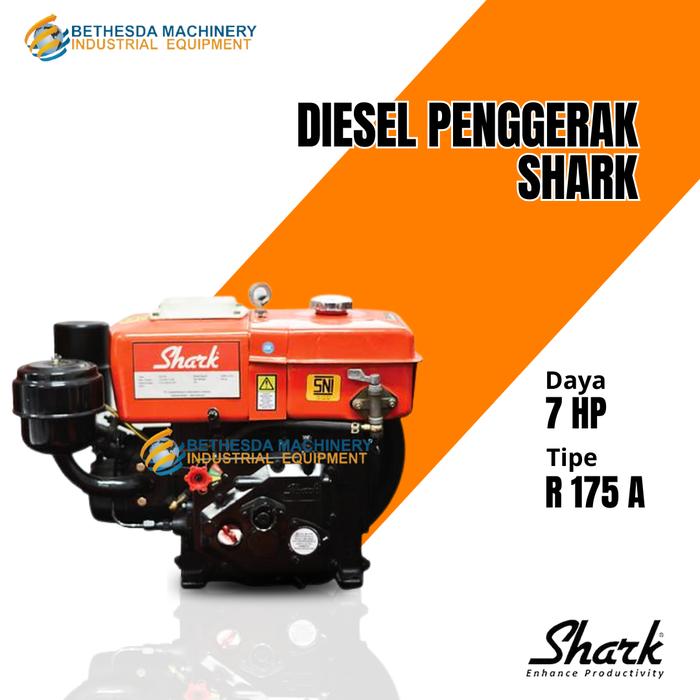 Jual Mesin Diesel 7 PK / 7 HP Shark Diesel Penggerak Mesin R175 A solar - Kota Surabaya ...