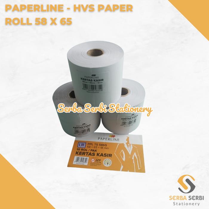 Jual Kertas Telstruk Struk Kasir HVS Paper Roll Paperline 58x65 58 x 65 ...