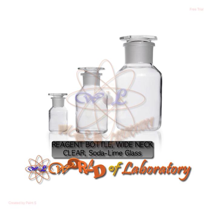 Jual DURAN Reagent Bottle, Wide Neck, Clear, Soda-Lime Glass - 500 mL ...