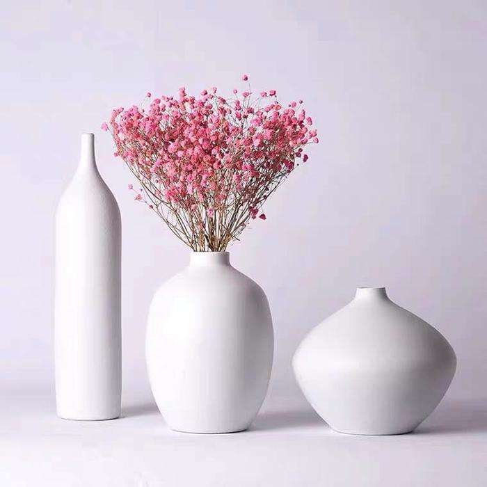 Jual Vas Bunga Putih Modern Minimalis / Zen White Vase EB Home 2608 ...