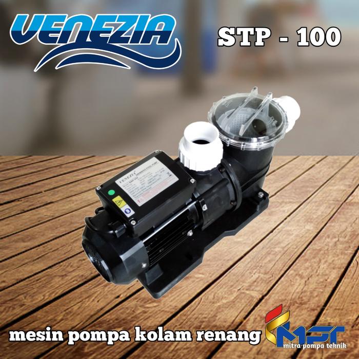 Jual mesin pompa kolam renang 1 hp venezia STP100 pompa air kolam ...