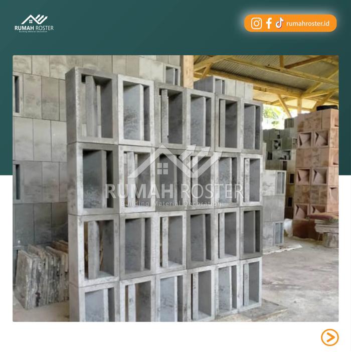 Jual Roster Beton Nako LB2 Ukuran 15x25 cm (2 Muka) - Abu-abu - Jakarta ...