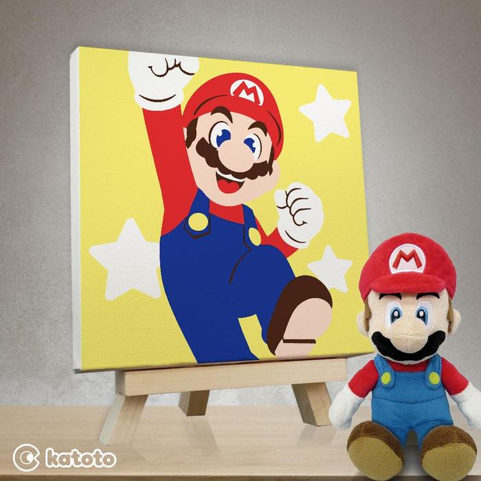 Jual PAINT BY NUMBERS MARIO VIDEO GAME PAINTING KIT BY NUMBER KANVAS ...