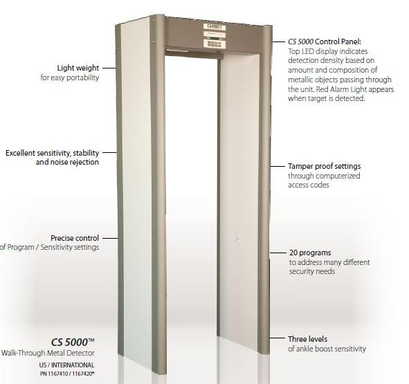 Jual Garrett CS 5000™ Walk-Through Metal Detector - Jakarta Pusat ...