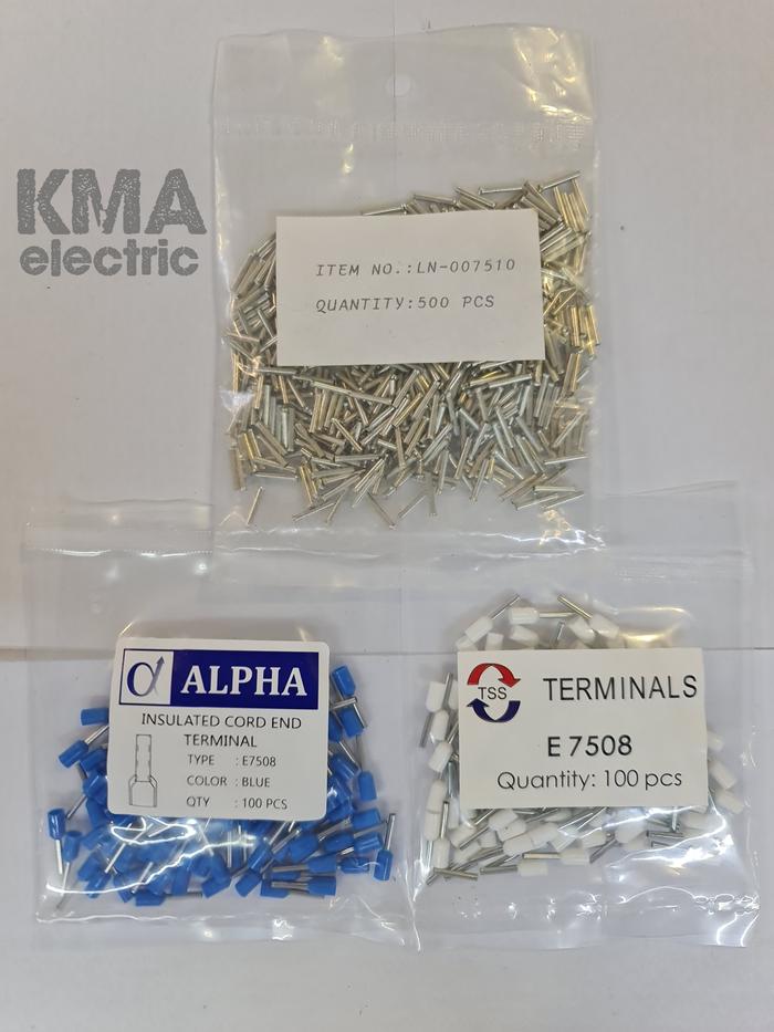 Jual scun ferrules / skun ferrules cord end terminal 0.75 mm - Jakarta ...