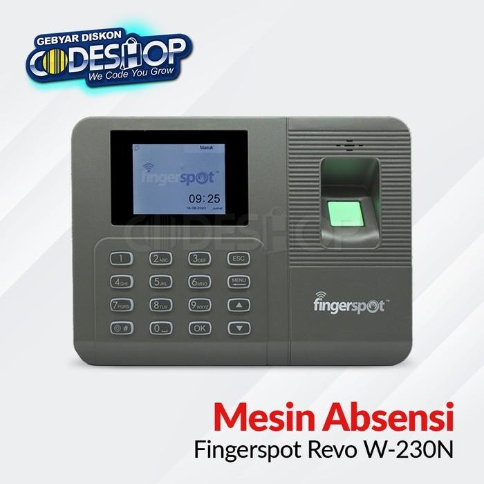 Jual Fingerspot Revo W-230N Mesin Absensi Sidik Jari Fingerprint ...