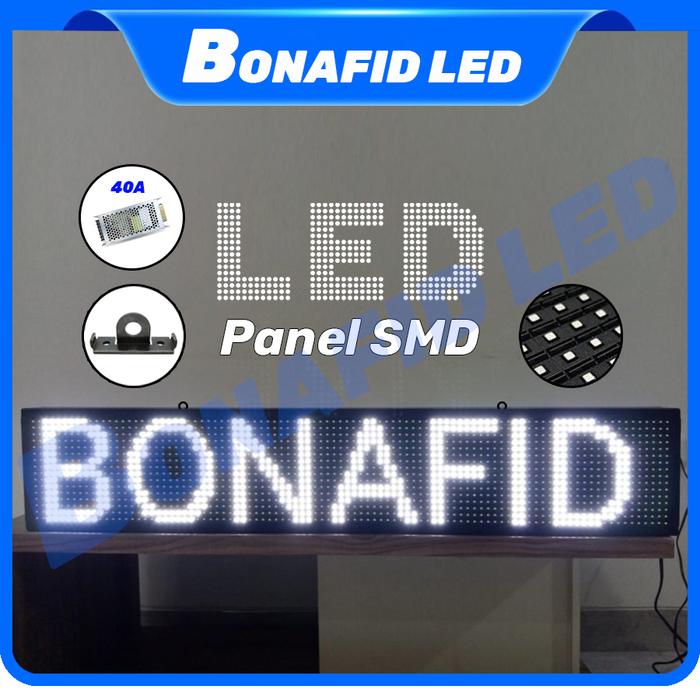 Jual Jual Running Text Indoor PUTIH 100 cm x 20 cm - Putih SMD 40a ...