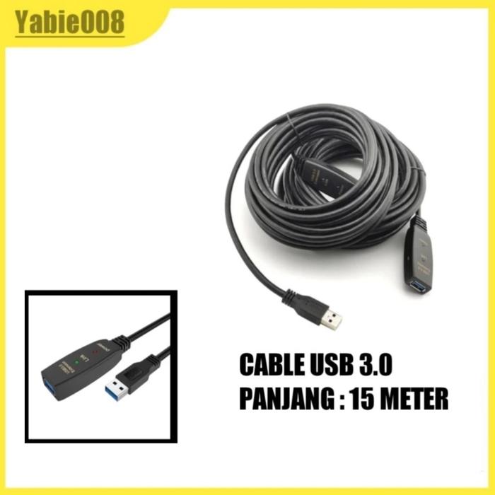 Jual cable usb 3.0 extension 15m/kabel usb 3.0 extension 15 meter - Jakarta Pusat - yabie008 ...