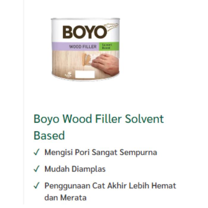 Jual AVIAN BOYO WOOD FILLER (SOLVENT BASE) POLITUR VERNISH 1KG - Kab ...