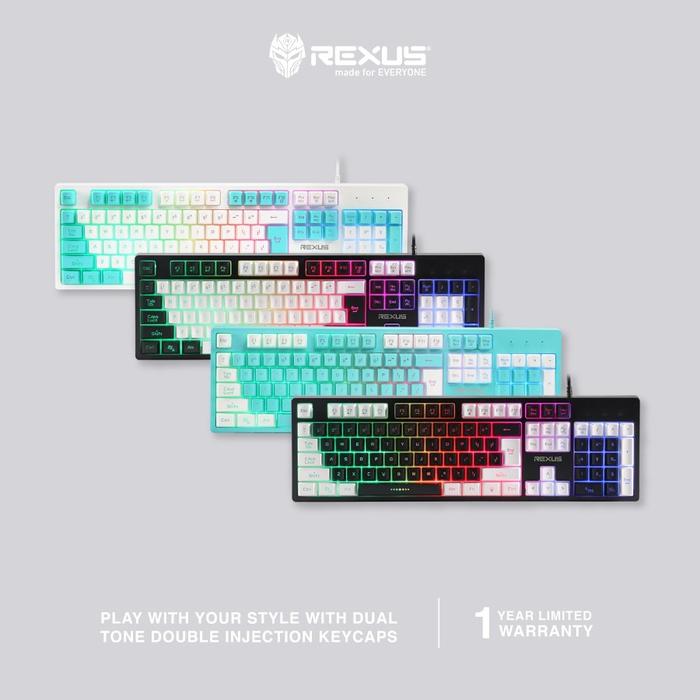 Jual Rexus Keyboard Gaming K9E / K-9E BATTLEFIRE RGB Gaming Keyboard ...