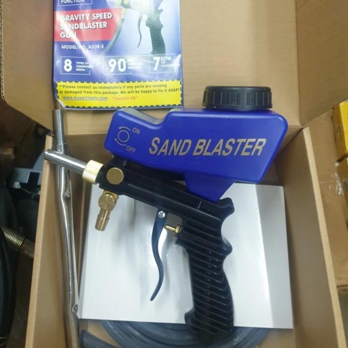 Jual Alat Semprot Penghilang Karat Cat Sand Blaster Gun + Selang Set ...