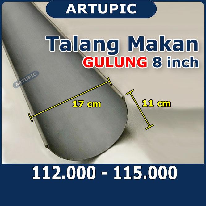 Jual Talang Pakan Makan GULUNG 8 inch Talang air Oval PVC 8" Setengah ...