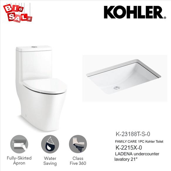 Jual KOHLER Family Care Kloset K-23188T-S-0 + LADENA undercounter K ...