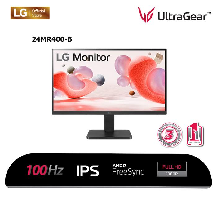 Promo LG Monitor 24MR400-B 24'' Full HD Display with AMD FreeSync 100HZ Cicil 0% 3x - - LG ...