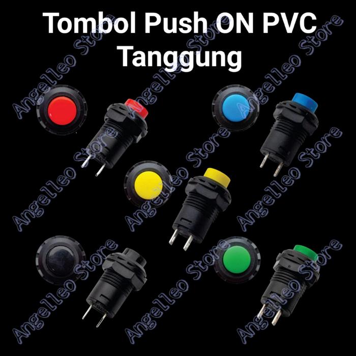 Jual Tombol Push ON~Switch Push ON~Body PVC~Bulat~Sedang~2Pin~Warna ...