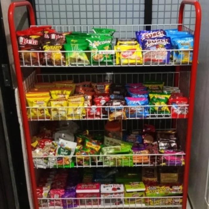 Jual RAK SERBAGUNA JUMBO RAK BESI DISPLAY SNACK 4 SUSUN MASTER (INSTANT ...