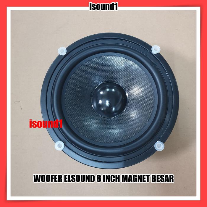 Jual Speaker Elsound 8 inch Black Magnet Besar 150 Watt 8 Ohm Original ...