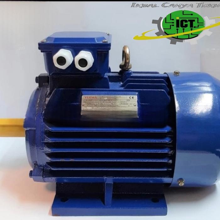 Jual YU 3HP 3 Phase Dinamo / Elektro Motor 1400 rpm 4 pole YUEMA - Jakarta Barat ...