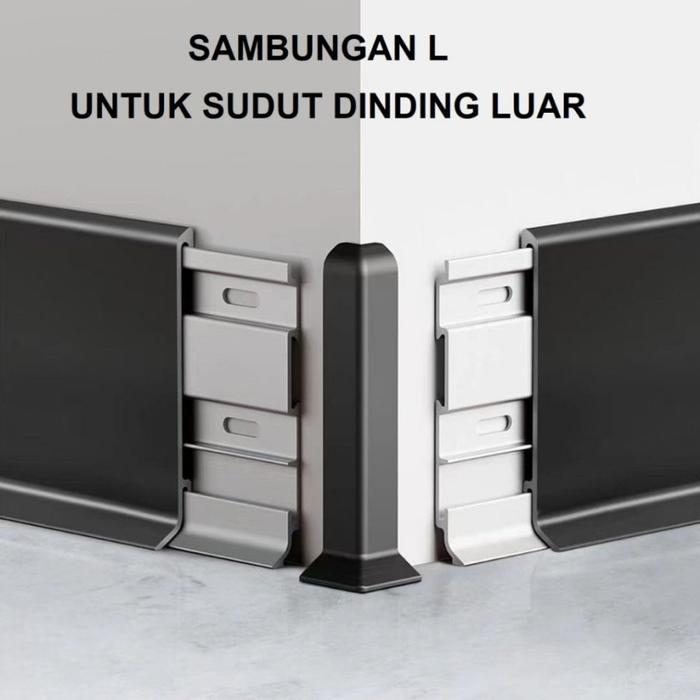 Promo Lis List Lish Aluminium Plain Sudut Dinding Rumah Anti Tahan ...