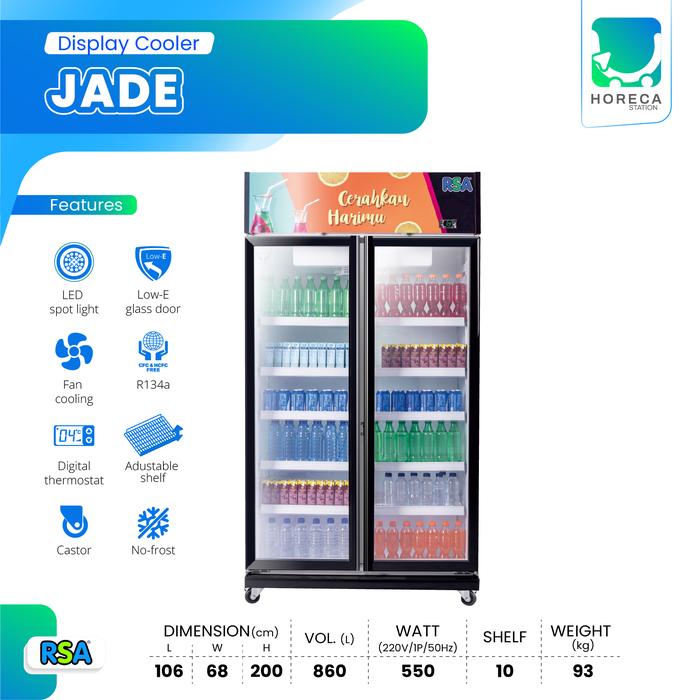Jual RSA Display Showcase Cooler 2 Pintu JADE - Jakarta Barat - GEA ...