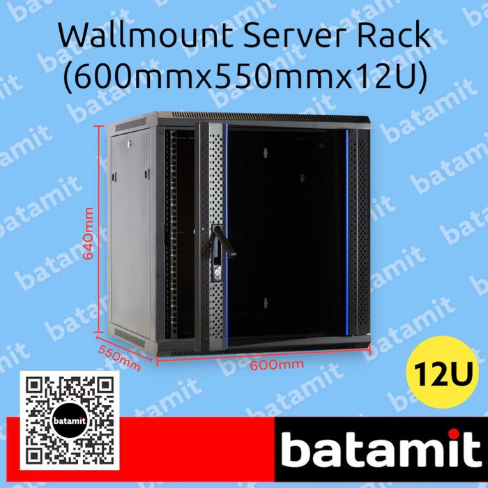 Jual Premium Rack Server 12u Wallmount Cabinet Rak Lemari Server 12u ...