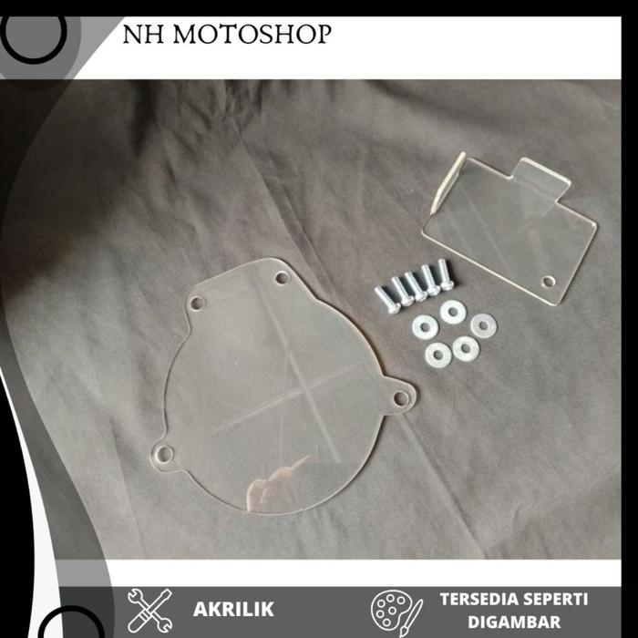 Jual COVER CVT AEROX NEW AKRILIK TUTUP COVER CVT AEROX NEW FREE BAUT ...