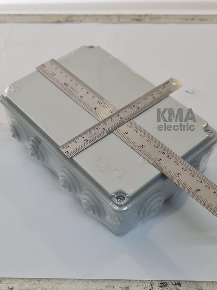 Jual junction box / duradus MG 220x150x70 polos, 2 lubang, 12 lubang ...
