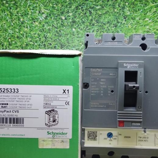 Jual FRESH! MCCB BREAKER SCHNEIDER CVS250F 3P 250A LV525333 36KA 3PHASE - Kota Tangerang ...