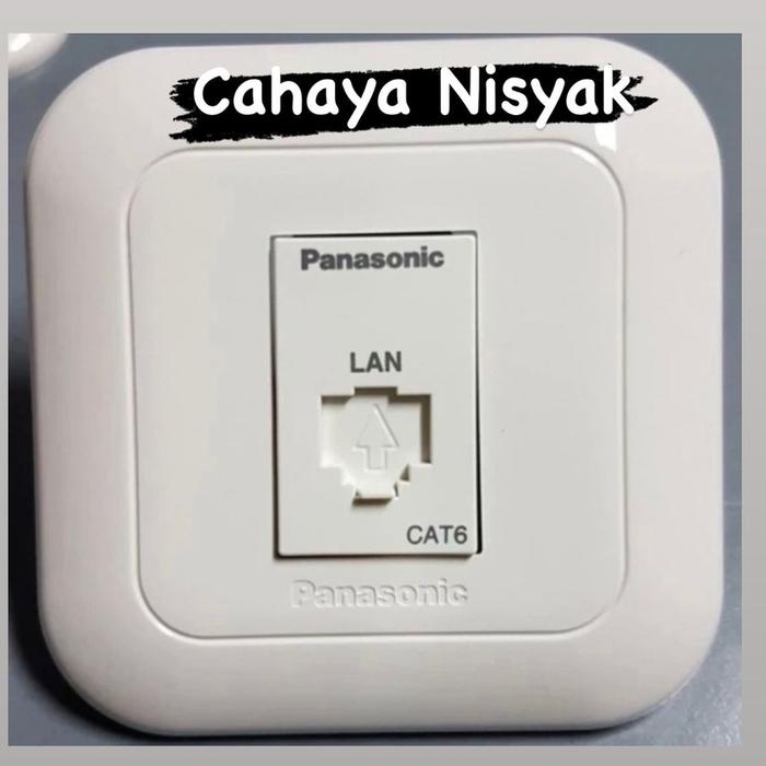 Jual PANASONIC STOP KONTAK OUTLET DATA CAT 6 WEJ24886 SOCKET LAN CAT6 ...
