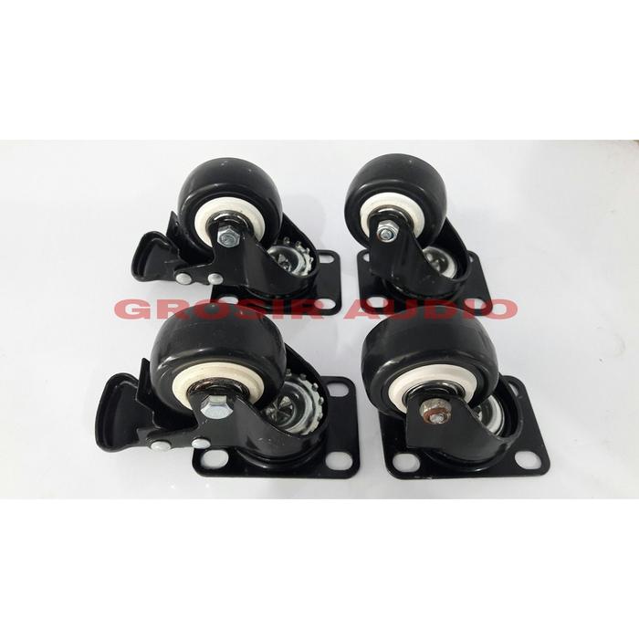 Jual Set 4 Pcs Roda 2 In Hardcase Box Troli Medium Duty Double Bearing ...